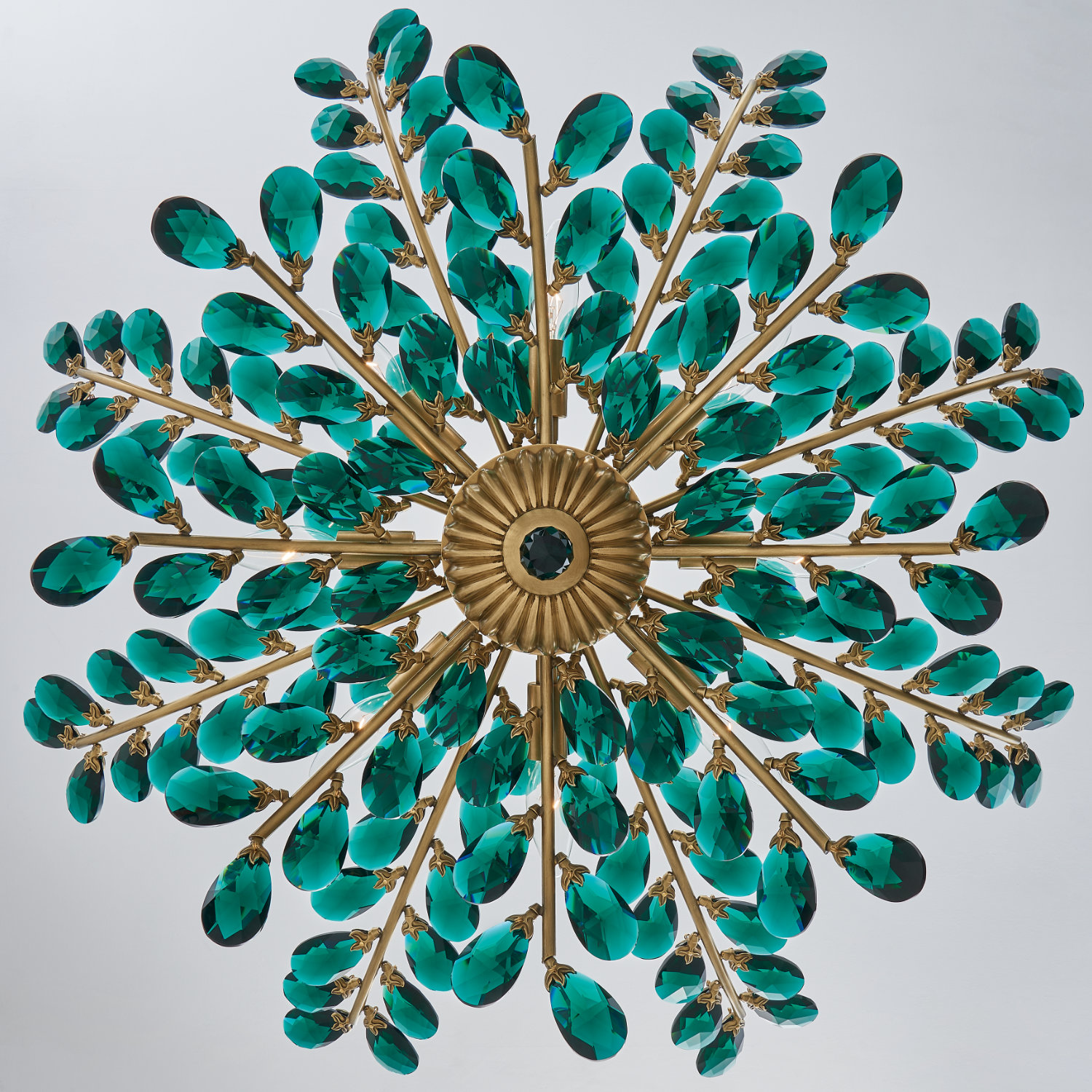 ALLORO 32 IN GREEN PENDANT - Allegri Crystal