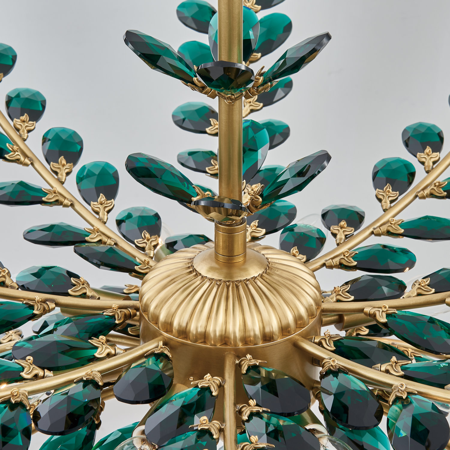 ALLORO 32 IN GREEN PENDANT - Allegri Crystal