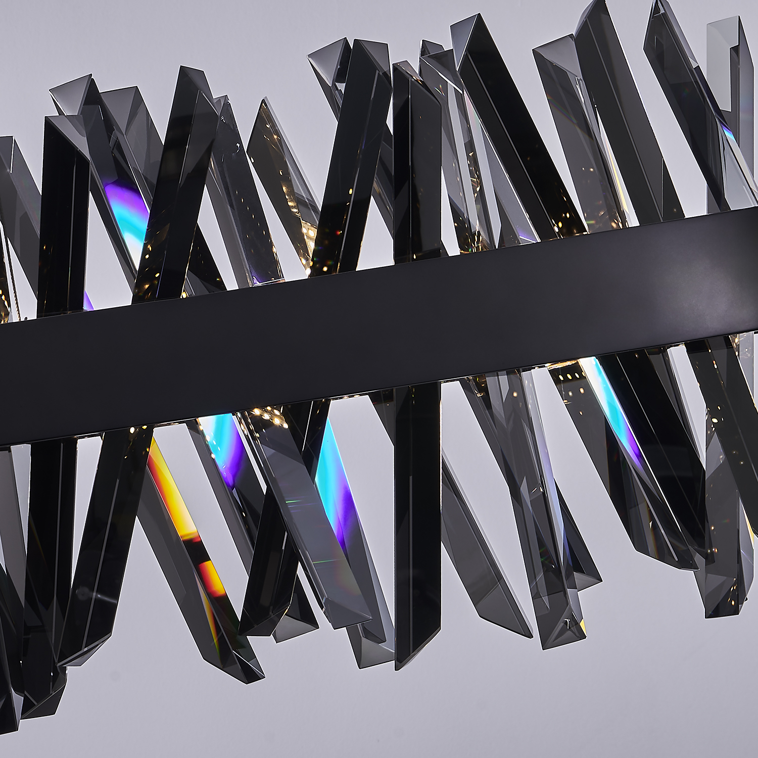 Glacier 60-in (60-watt) LED Black Nickel Wave Linear Pendant - Allegri ...